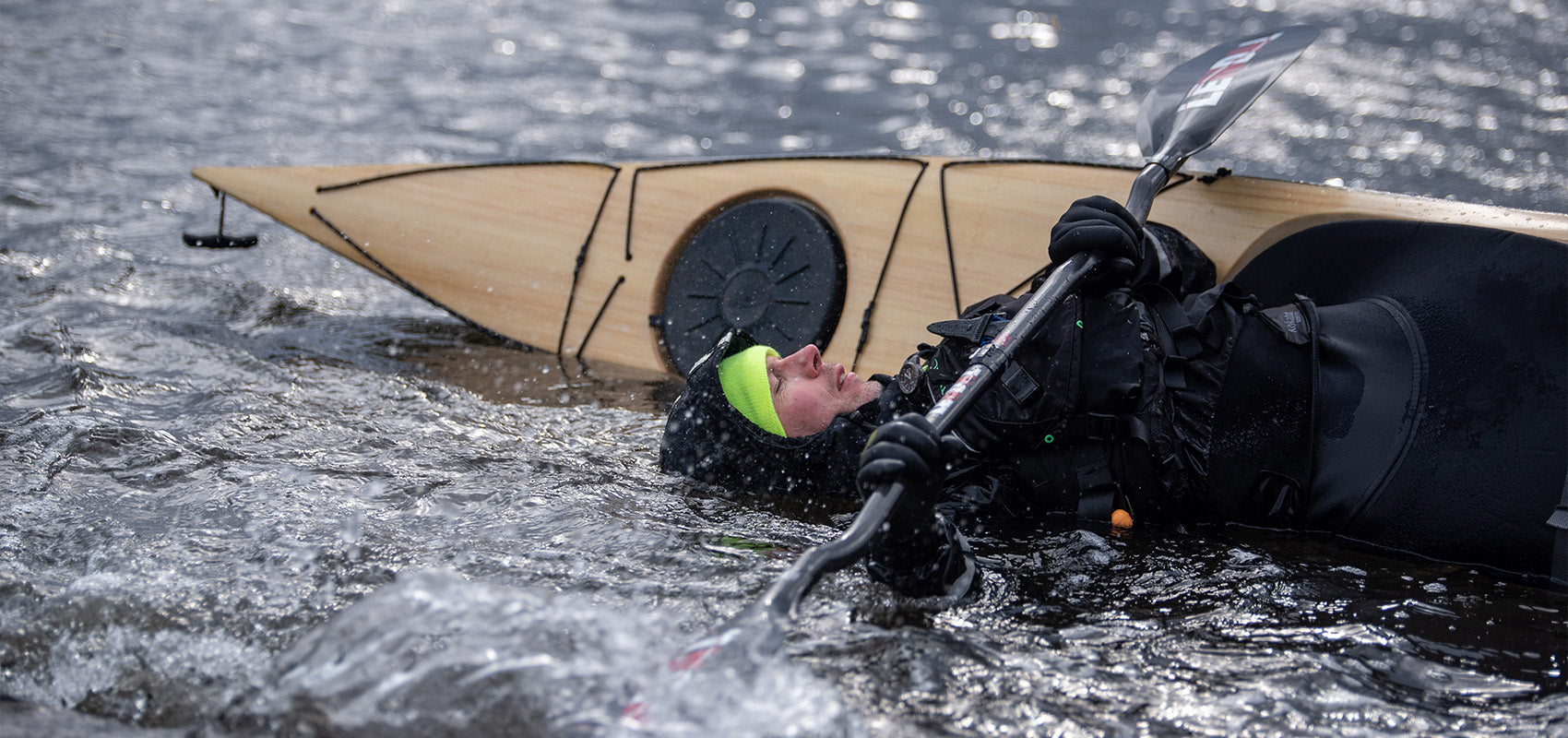 Testing the prototype on water | Edge Kayak AS